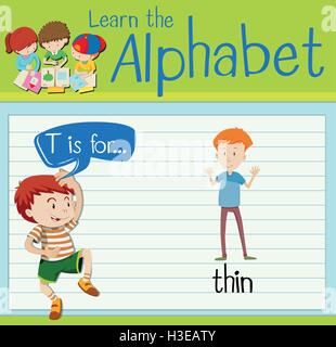 Flashcard letter T is for tall Stock Vector Image & Art - Alamy