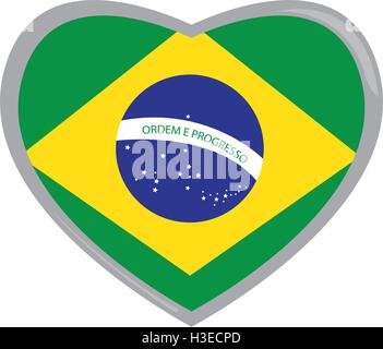 brazilian heart illustration vector isolated Stock Vector Image & Art ...
