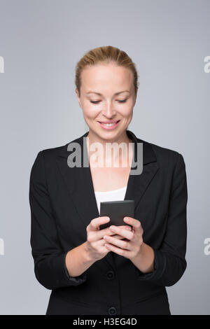 Young caucasian beautiful business woman wearing glasses over isolated ...