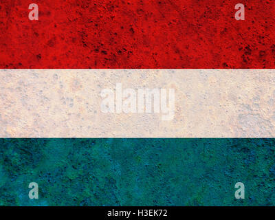 Old rusty metal sign with a flag - European Union Stock Photo - Alamy