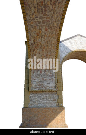 Medieval castle gate, white background Stock Photo - Alamy