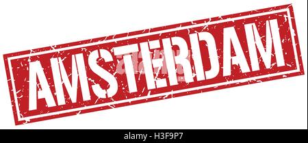 Amsterdam red square stamp Stock Vector Image & Art - Alamy