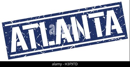 Atlanta blue square stamp Stock Vector Image & Art - Alamy