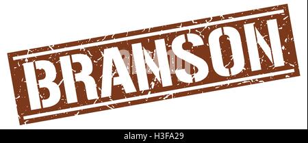 Branson brown square stamp Stock Vector Image & Art - Alamy