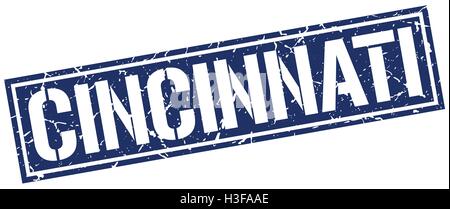 Cincinnati blue square stamp Stock Vector Image & Art - Alamy