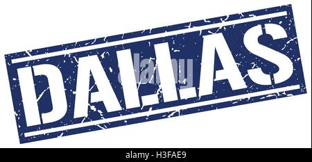 Dallas blue square stamp Stock Vector Image & Art - Alamy