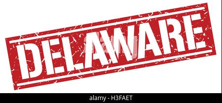 Delaware red square stamp Stock Vector Image & Art - Alamy