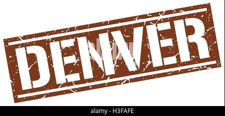 Denver brown square stamp Stock Vector Image & Art - Alamy