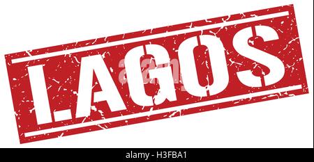 Lagos red square stamp Stock Vector Image & Art - Alamy