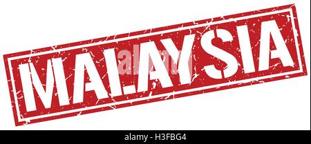 Malaysia red square stamp Stock Vector Image & Art - Alamy