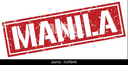 Manila red square stamp Stock Vector Image & Art - Alamy
