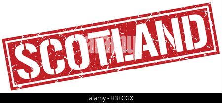 Scotland red square stamp Stock Vector Image & Art - Alamy