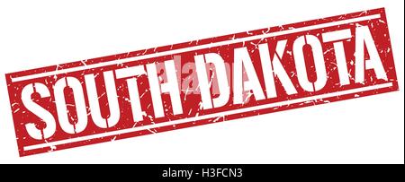 South Dakota red square stamp Stock Vector Image & Art - Alamy