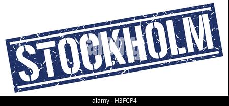 Stockholm blue square stamp Stock Vector Image & Art - Alamy