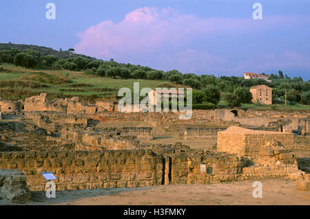 Archeological site and ruins of Velia, Elea, Campania, Italy Stock ...