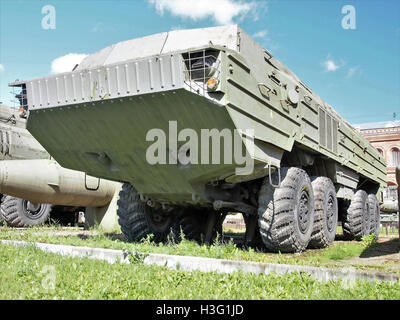 The 9P71 TEL 9K714 Oka missile system, on display at the Artillery ...