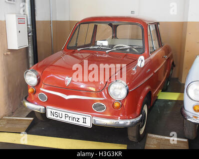 A photograph of the NSU Prinz II, a small car produced by NSU in the ...