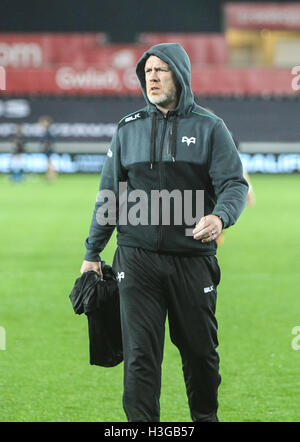 Wales head coach Steve Tandy on the pitch before the Quilter Nations ...