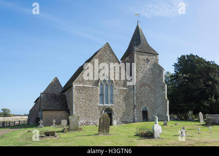 12th century St Clement's Church, Old Romney, Kent, England, United ...