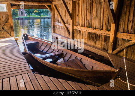 interior of an old rowing boat Stock Photo - Alamy