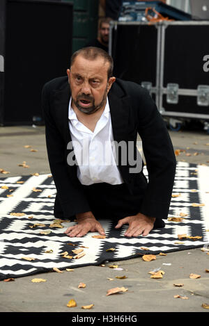 Dave Toole, disabled dancer and paralympian performer, on stage at an ...