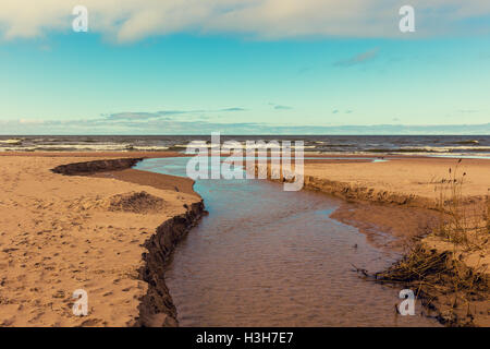 River Delta at daytime. The river flows into the sea Stock Photo - Alamy