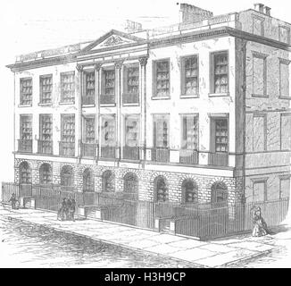 LONDON Gt Ormond St hospital, Cromwell House, Highgate 1869 ...