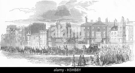 The Funeral Procession leaving Cambridge House, Piccadilly, [London ...