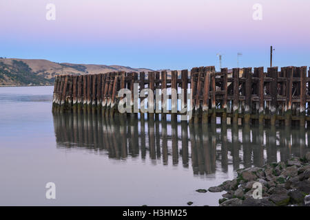 Sunrise at the waterfront of Martinez, California, USA, featuring the ...