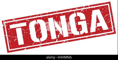 Tonga red square stamp Stock Vector Image & Art - Alamy