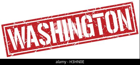 Washington red square stamp Stock Vector Image & Art - Alamy