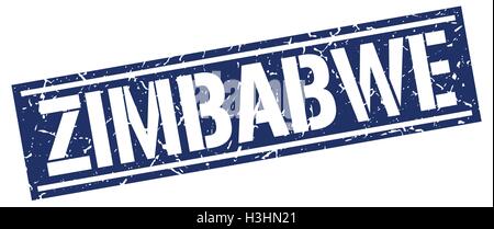Zimbabwe blue square stamp Stock Vector Image & Art - Alamy