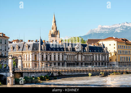 City, Grenoble, capital of the Alps, Isère, Rhône-Alpes, France Stock ...