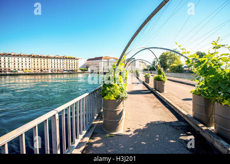 Geneva riverside in Switzerland Stock Photo - Alamy