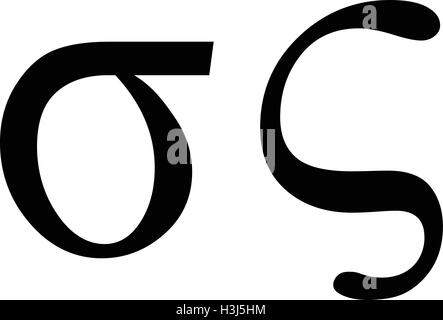 Black Sigma sign Stock Vector Image & Art - Alamy
