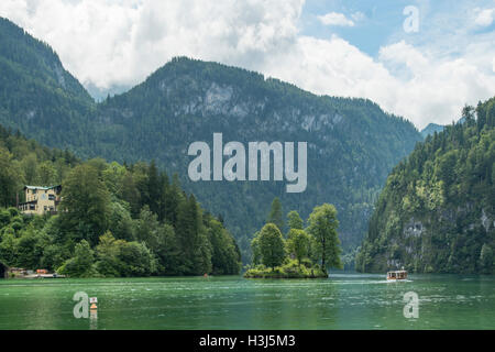 Christlieger Island, Konigsee, Bavaria, Germany Stock Photo - Alamy