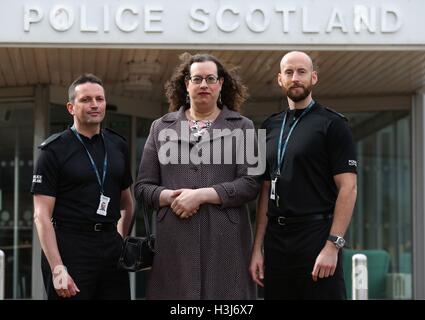 Victim Catherine Lauder at Police Scotland's office at Fettes in ...