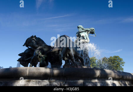 The Norse goddess Gefion ploughing the Danish island Zealand out of ...