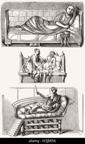 Furniture of ancient Rome Stock Photo - Alamy