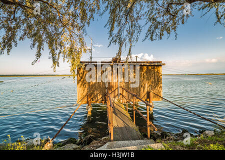 Traditional Fishing European Hut Stock Photo - Alamy