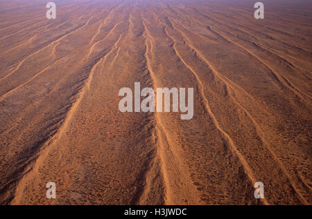 Aerial photograph of dunefields sand dunes and claypans Stock Photo - Alamy