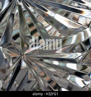 Cut glass pattern close up Stock Photo - Alamy