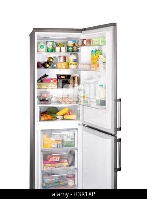 OPEN FULL FRIDGE CUT OUT Stock Photo - Alamy