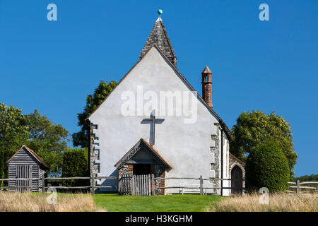 THE 11TH CENTURY CHURCH ST HUBERT'S THAT DATES FROM 1053 AT IDSWORTH ...