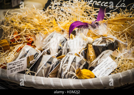 artisan soap in a medieval fair Stock Photo - Alamy