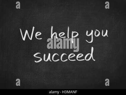 We Help You Succeed Concept Stock Photo - Alamy