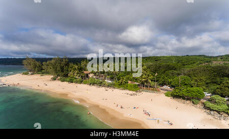 Aerial view of north shore of Oahu Ocean and Beaches Stock Photo - Alamy