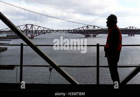 Iain Cookson, construction manager for the Queensferry Crossing centre ...