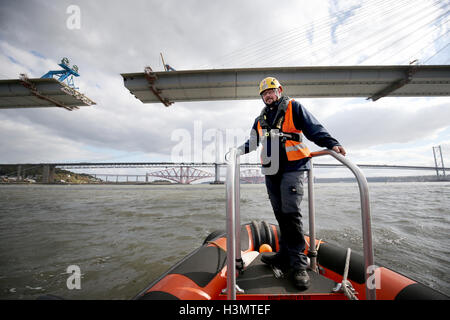 Joe Smith, deckhand on the Celtic Nomad, a service boat for ...