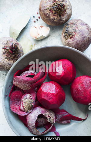 A peeled beetroot Stock Photo - Alamy